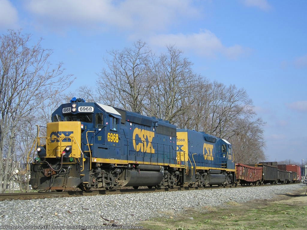 CSXT 6968 & 2368 On CSX J 783 Eastbound